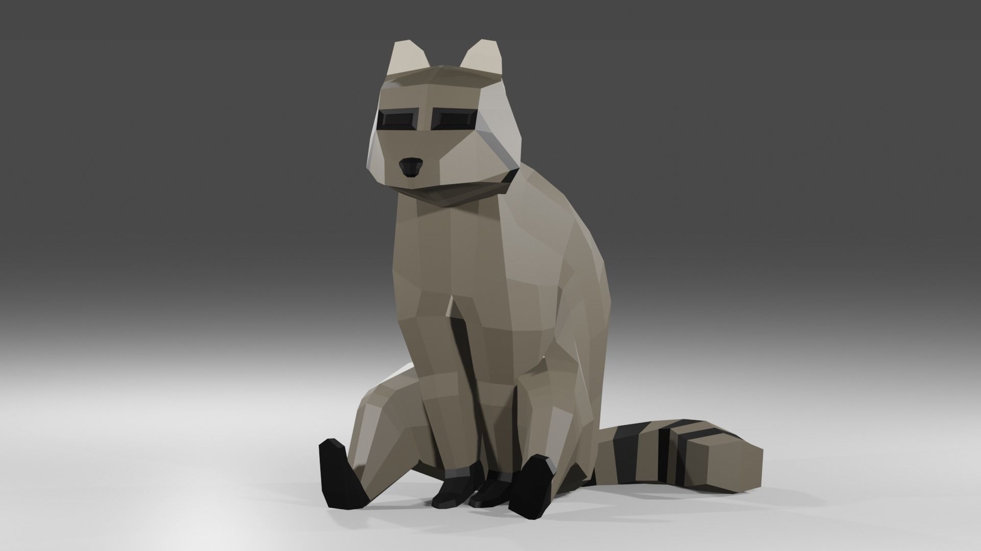 Raccon Low Poly Rigged free VR / AR / low-poly 3D model rigged | CGTrader