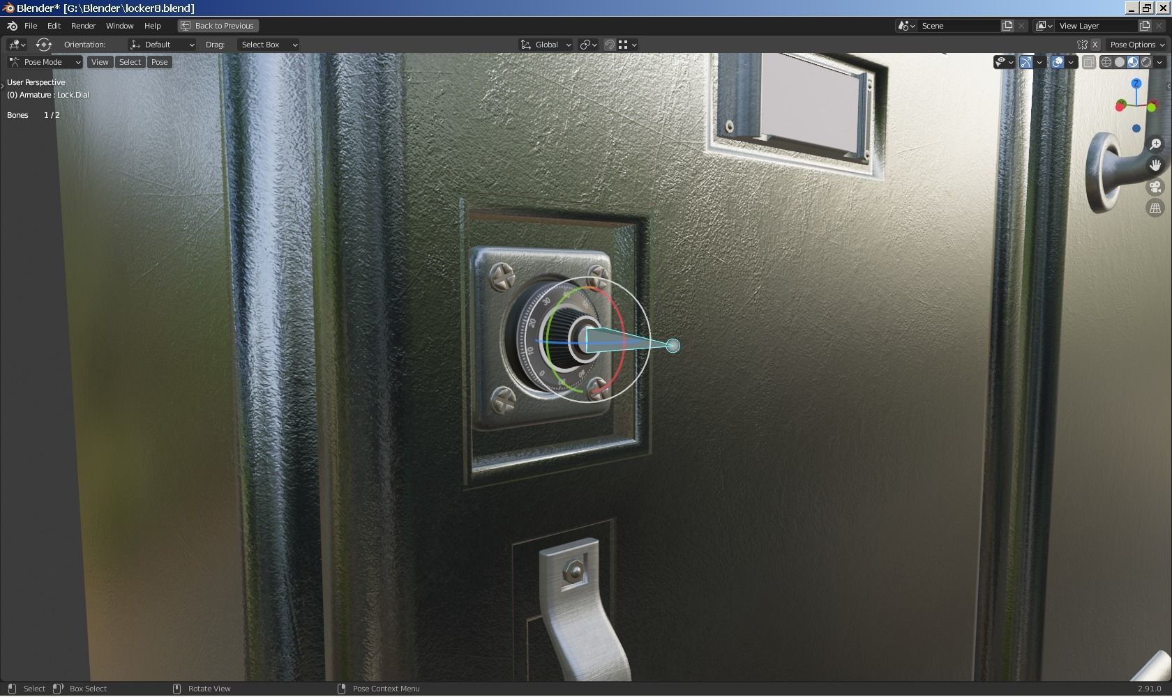 Two rigged lockers for a gym school workplace 3D model rigged | CGTrader