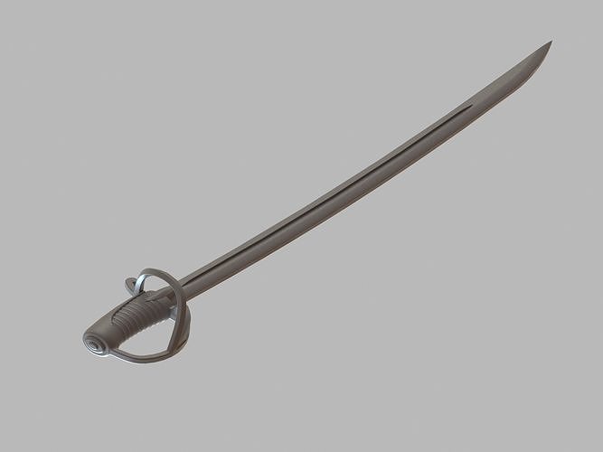 Special military School of St Cyr cavalry Saber 3D model 3D printable ...