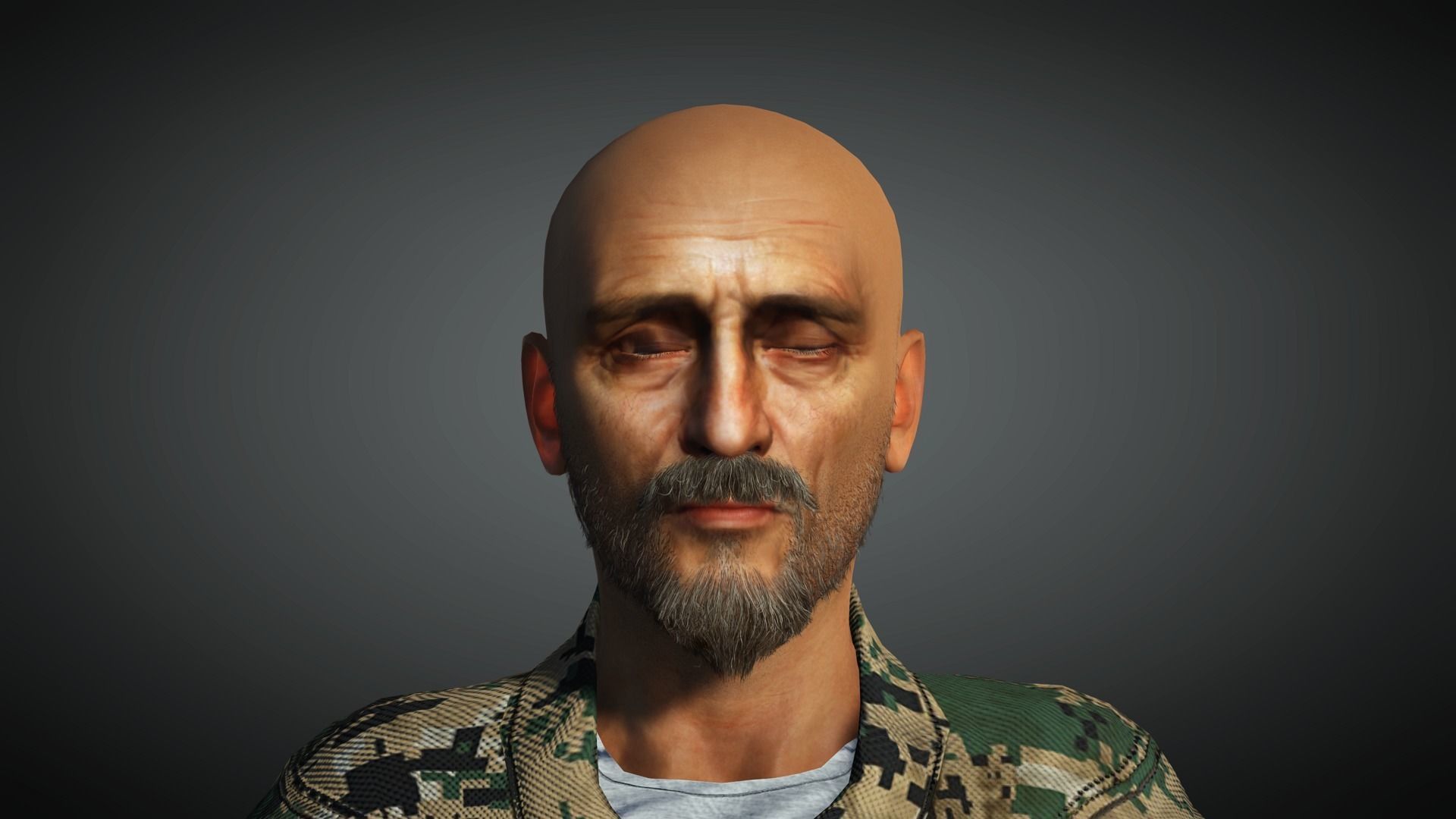 3D model AAA Military Male Character 07 VR / AR / low-poly rigged ...