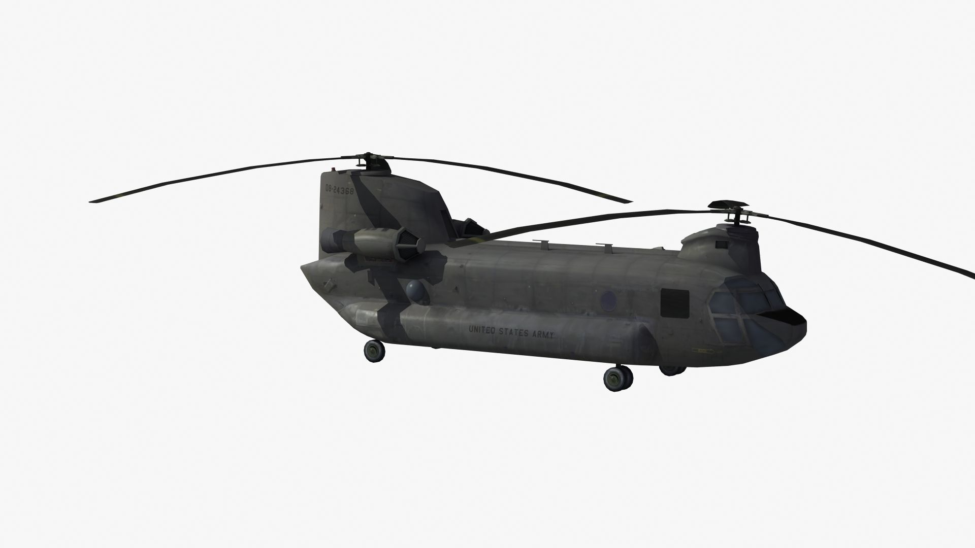 3D model CH47 Chinook Helicopter LD1 VR / AR / low-poly | CGTrader