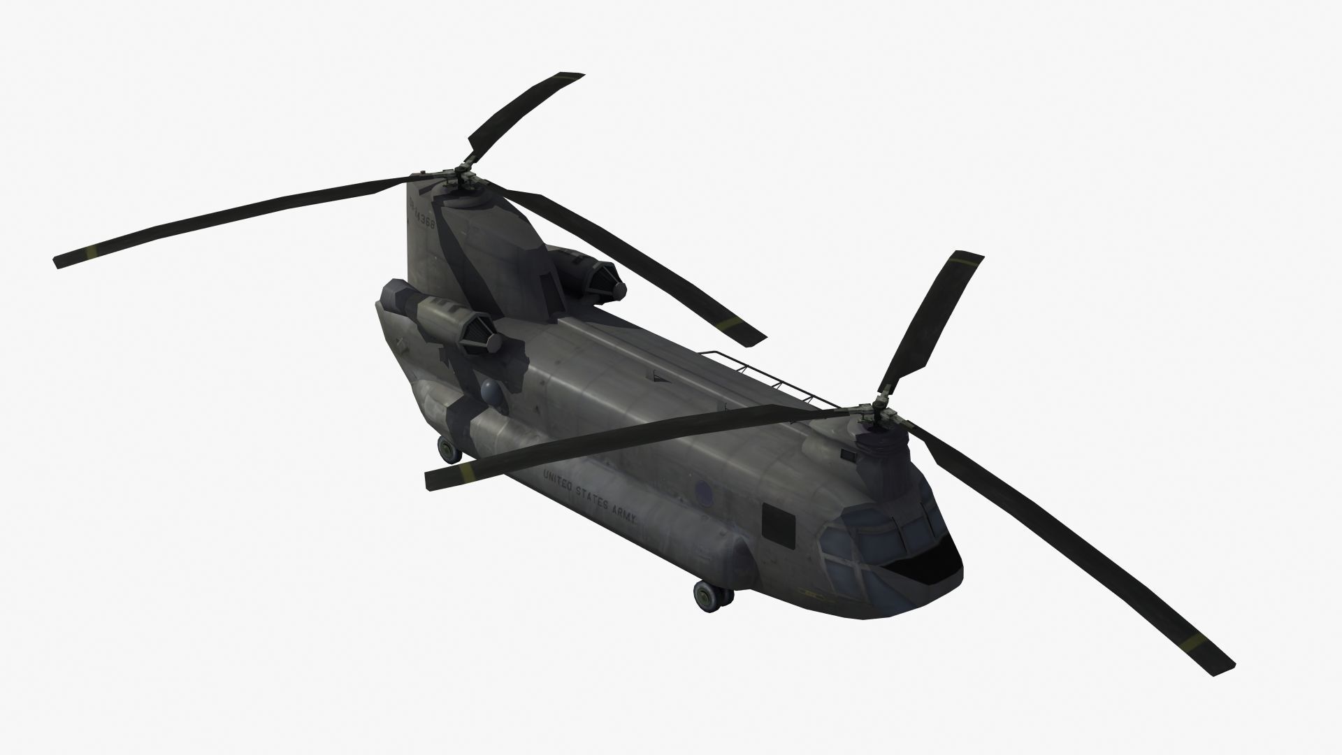 3D model CH47 Chinook Helicopter LD1 VR / AR / low-poly | CGTrader