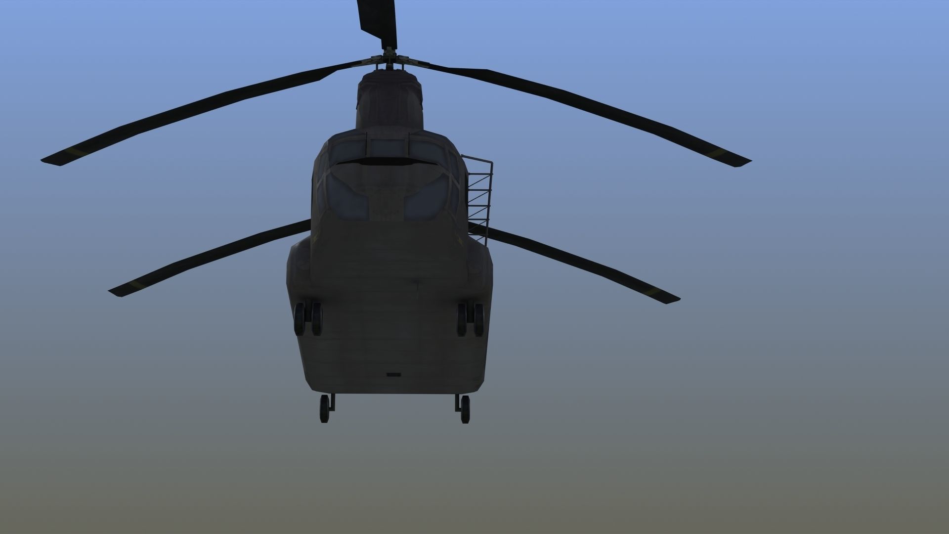 3D model CH47 Chinook Helicopter LD1 VR / AR / low-poly | CGTrader