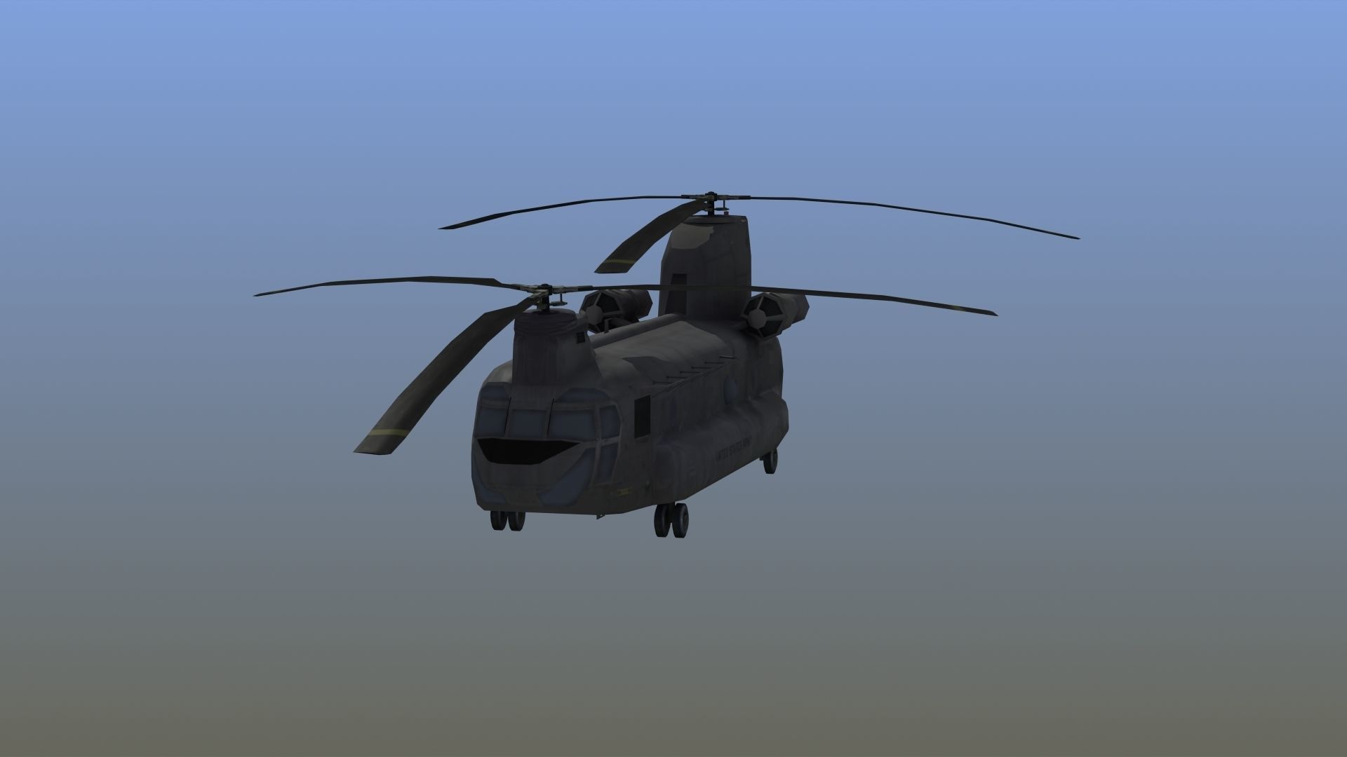 3D model CH47 Chinook Helicopter LD1 VR / AR / low-poly | CGTrader