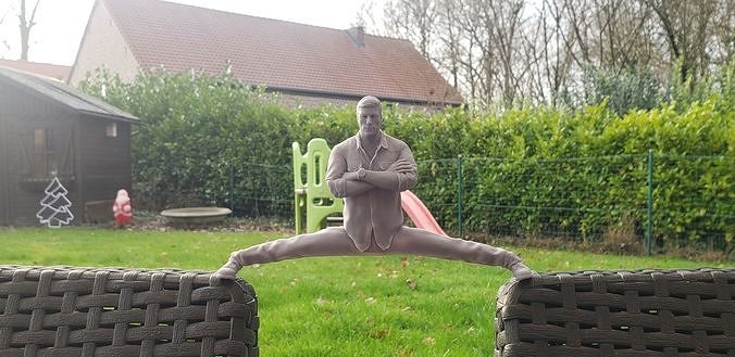 JCVD Statue 3D model | CGTrader