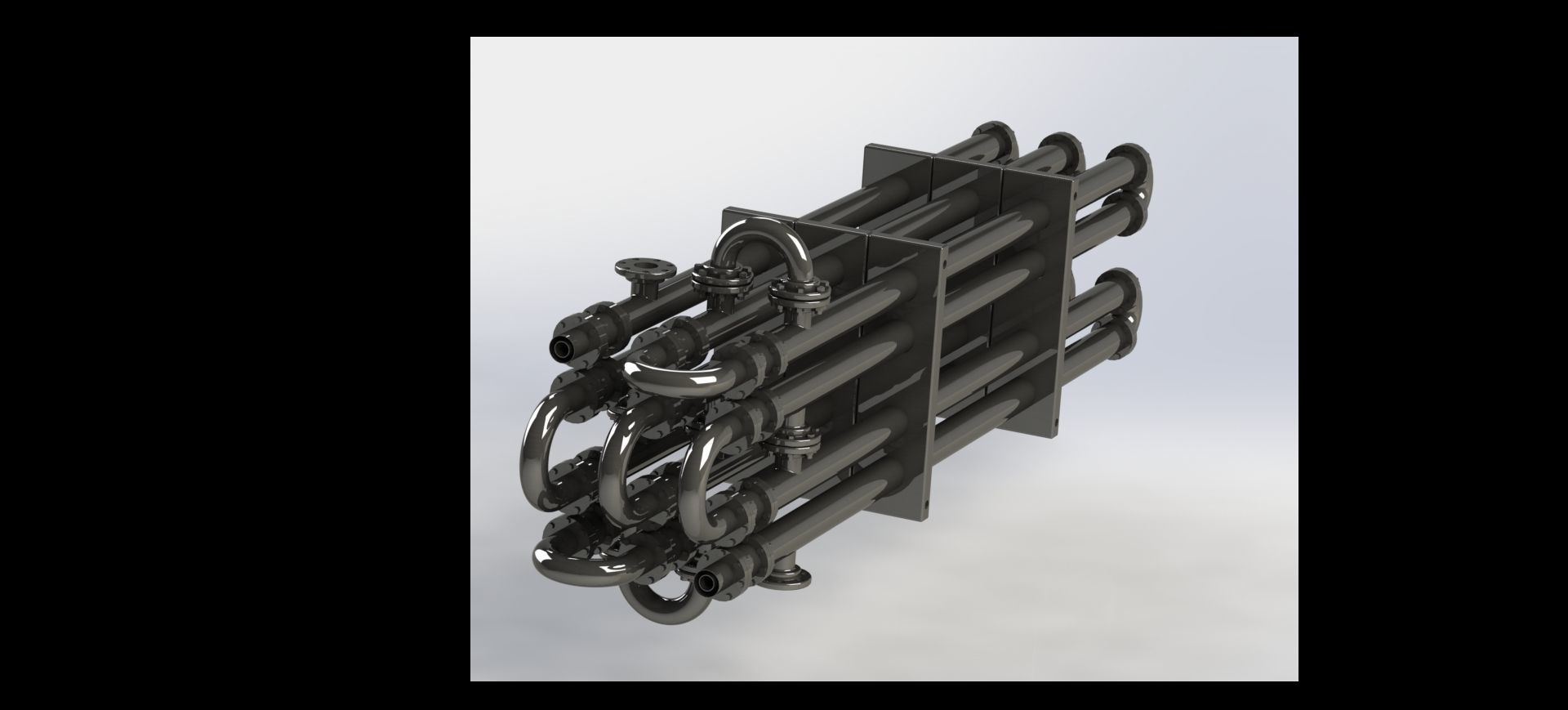 Double Pipe Heat Exchanger HAIRPIN 3D model | CGTrader