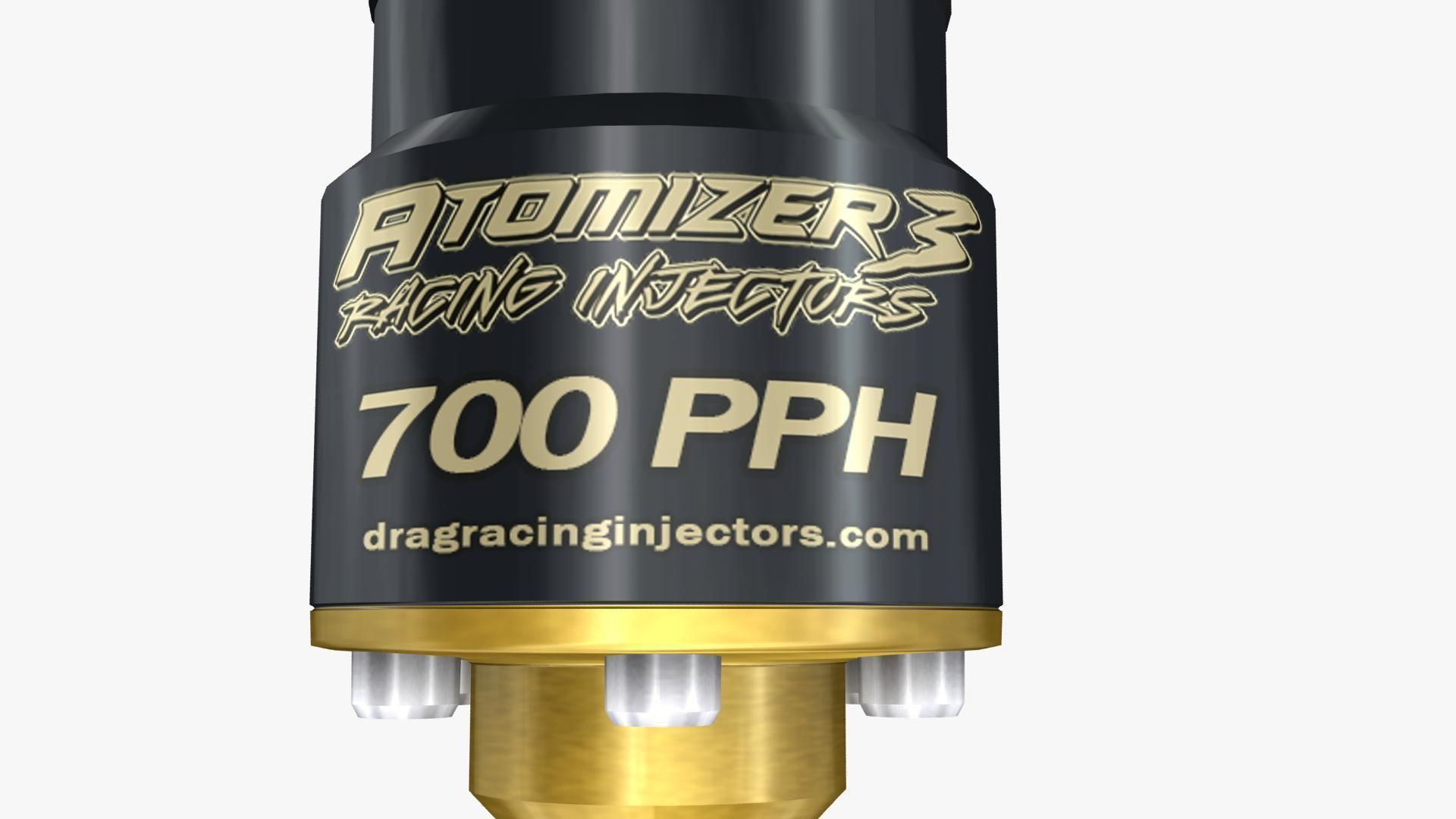 3D model Billet Atomizer3 Fuel Injector - 700 PPH VR / AR / low-poly ...