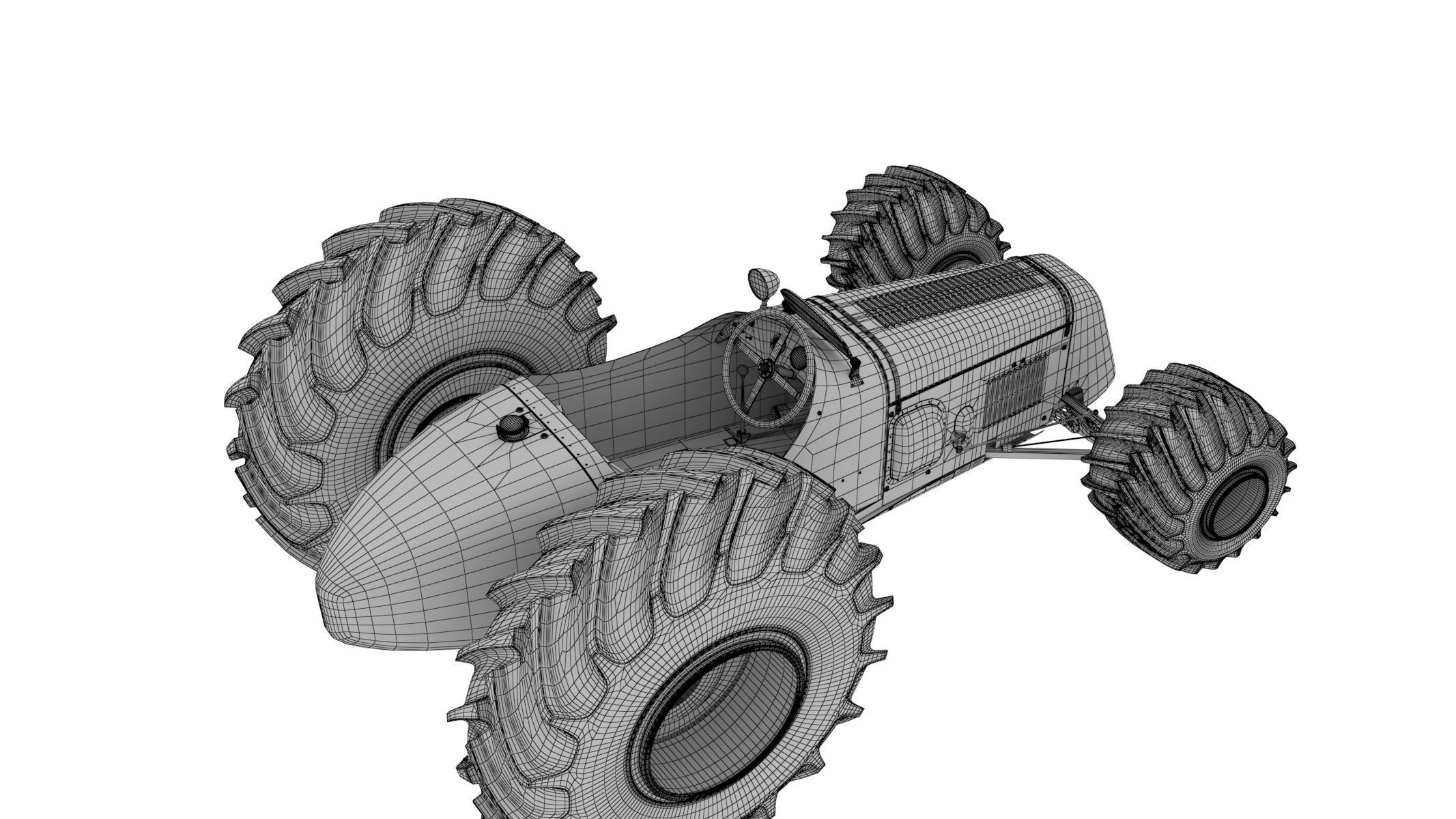 Sand Buggy with big back wheels 3D model | CGTrader