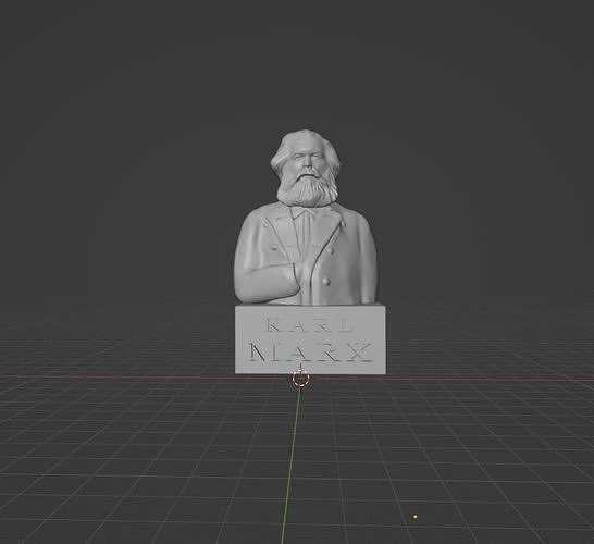 Karl Marx 3D model 3D printable | CGTrader