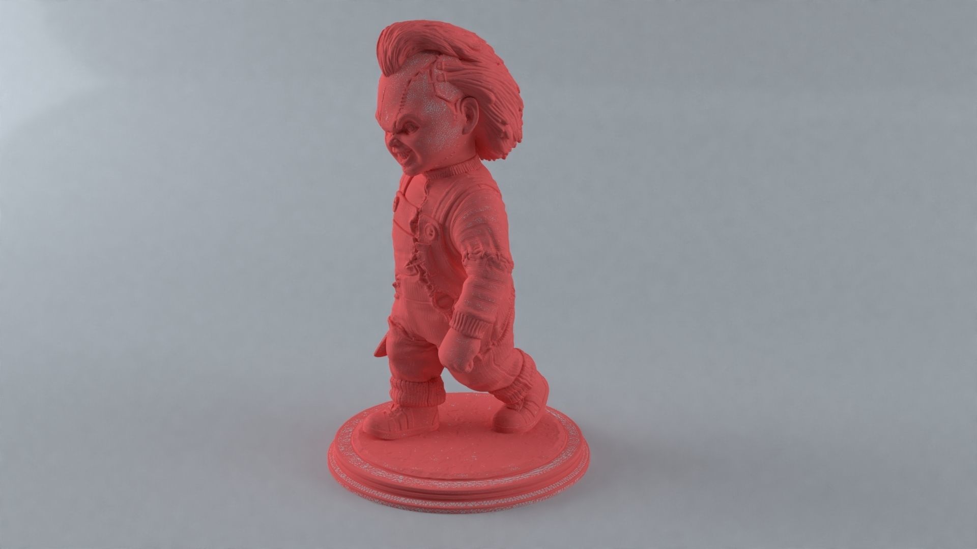 Chucky Sculpture 3D model 3D printable | CGTrader