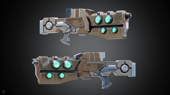 Futuristic Gun 3D model | CGTrader