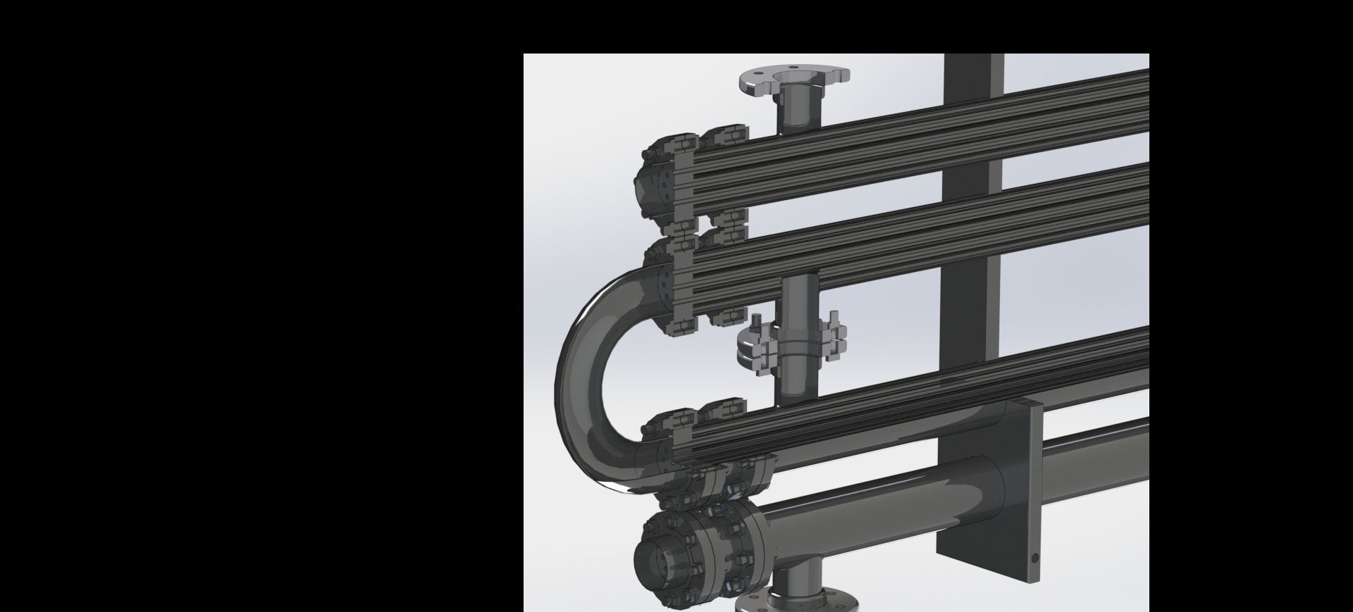 Double Pipe Heat Exchanger HAIRPIN free 3D model | CGTrader