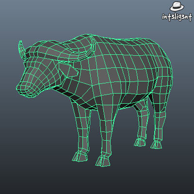 3D model Low Poly Buffalo VR / AR / low-poly | CGTrader