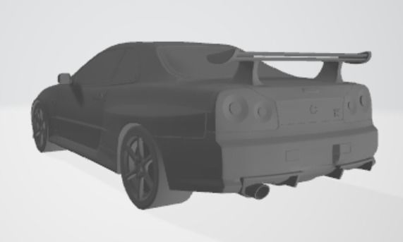 Nissan Skyline GT-R R34 3D model 3D printable | CGTrader