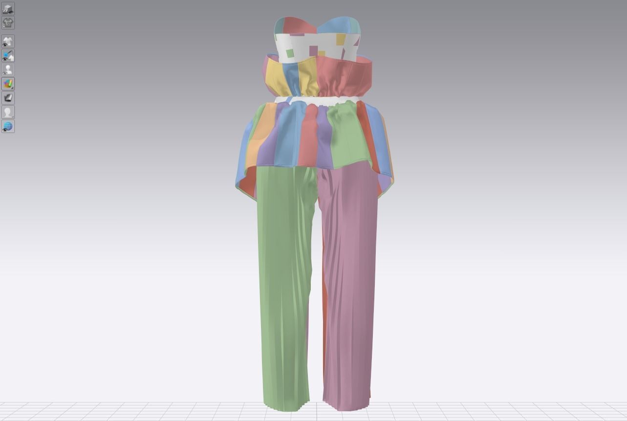 Womens black jumpsuit with an Arabic sadu print 3D model | CGTrader