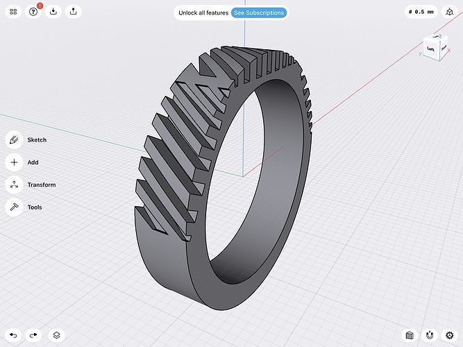 Stripes ring stl file 3D model 3D printable | CGTrader