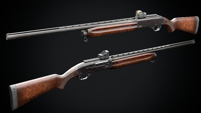 3D model MP-153 Semi-Automatic Shotgun VR / AR / low-poly | CGTrader