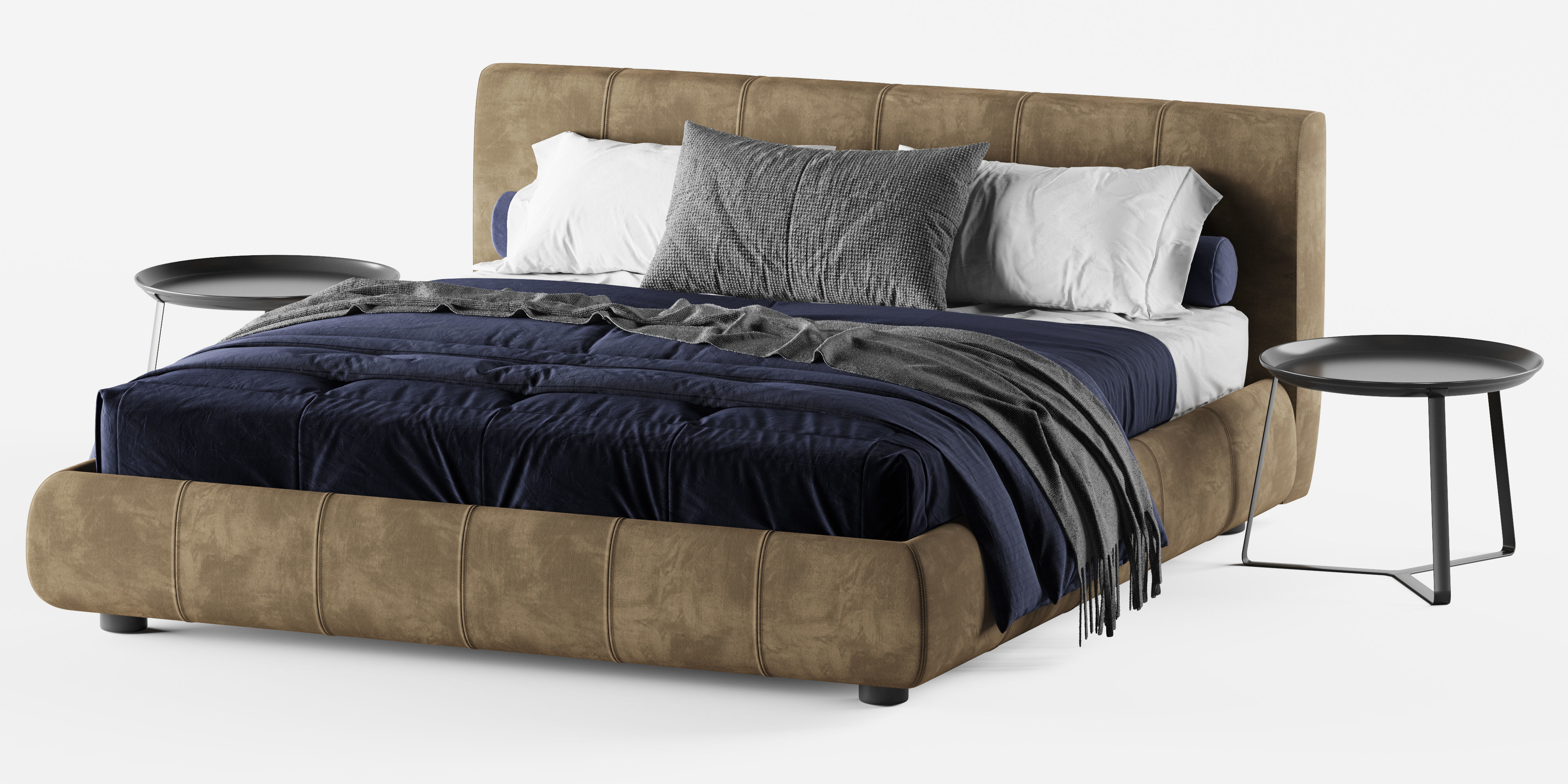 Bend Bed 3D model rigged | CGTrader