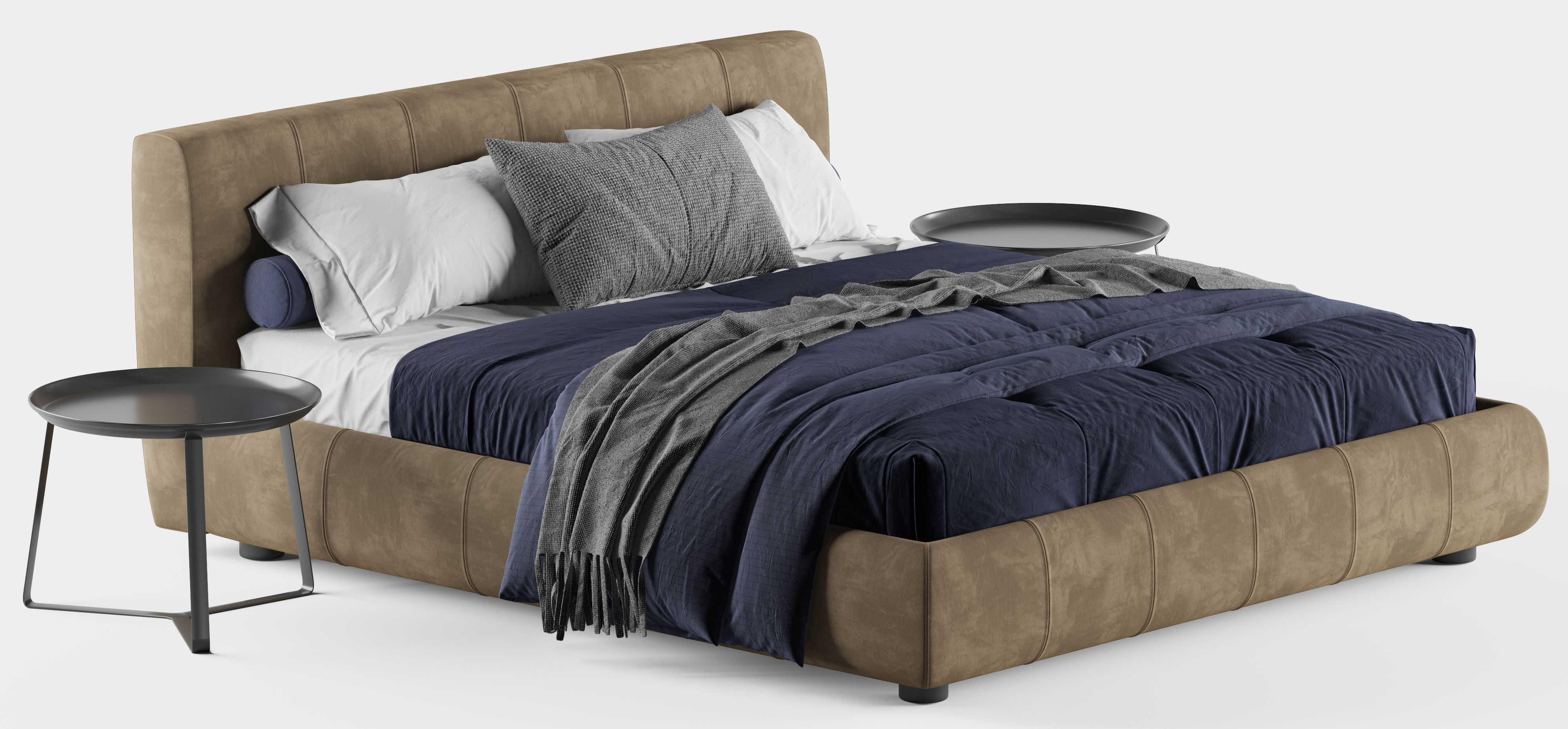 Bend Bed 3D model rigged | CGTrader
