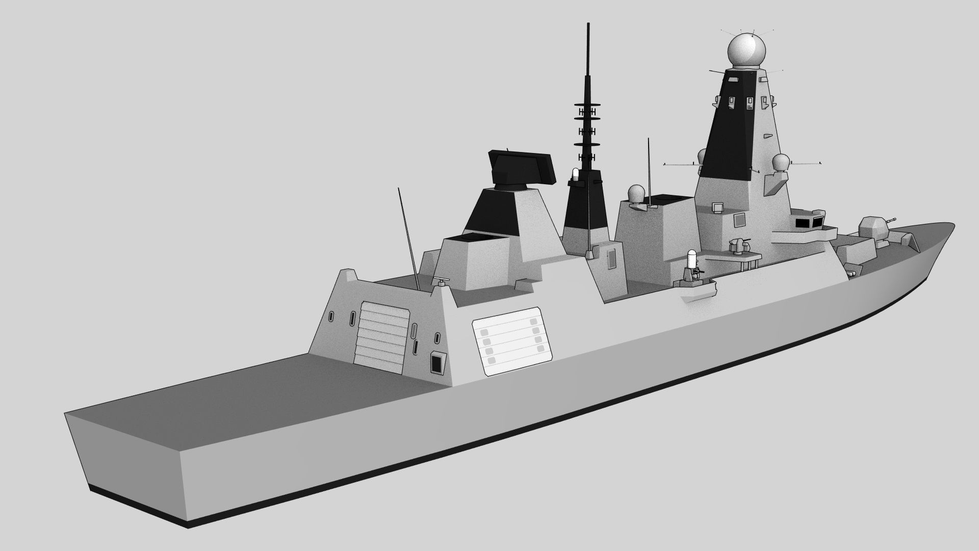 3D model DDG Type 45 Daring class VR / AR / low-poly | CGTrader