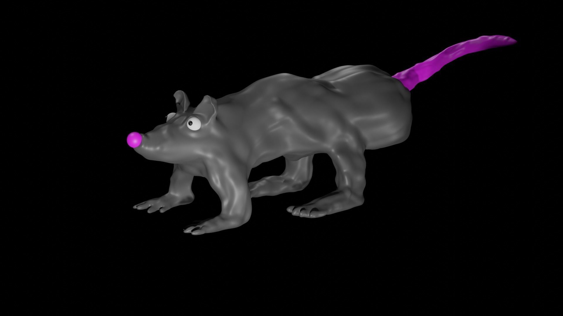 Thick Rat free 3D model | CGTrader