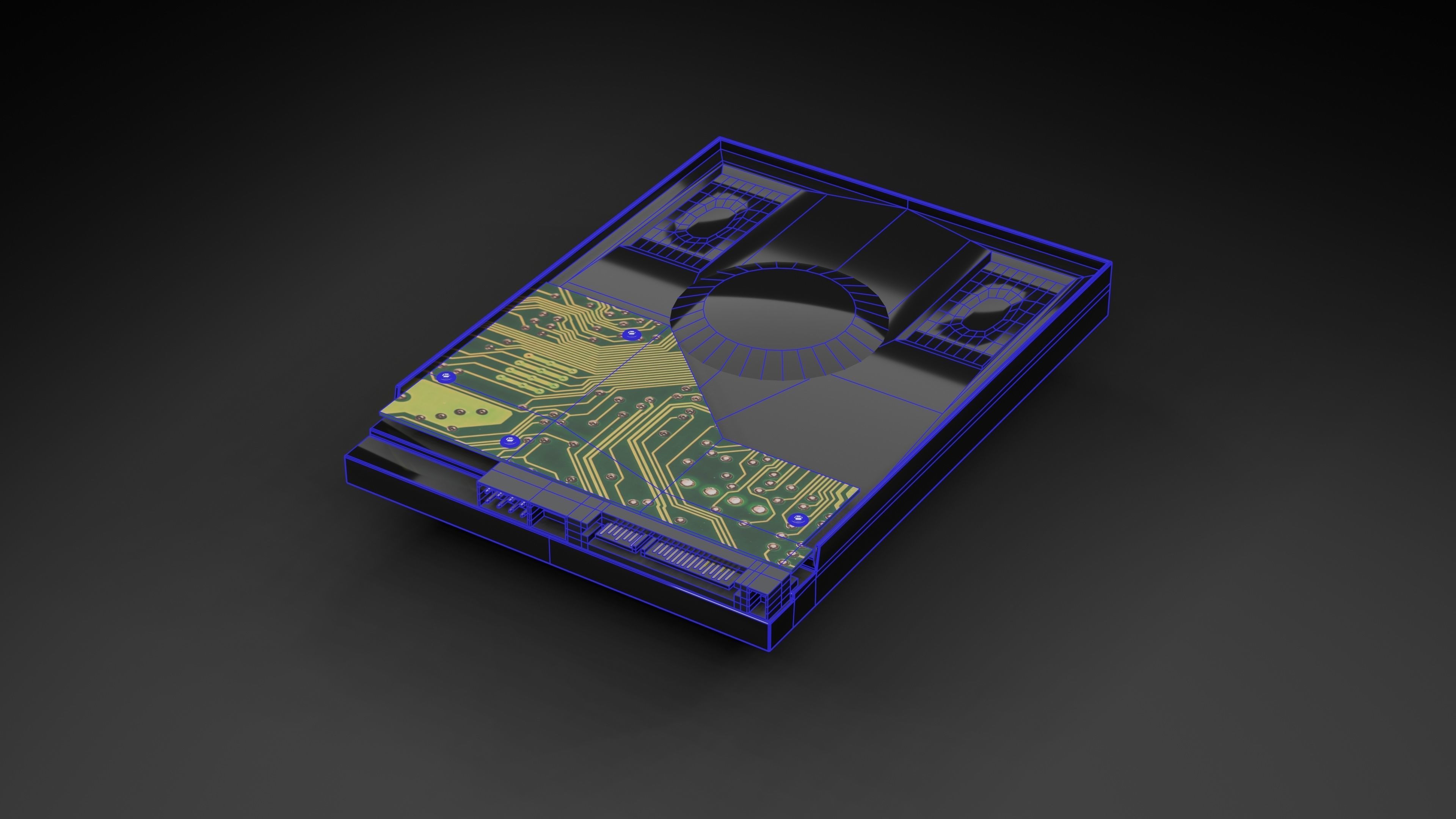 Hard disk drive HDD 3D model | CGTrader