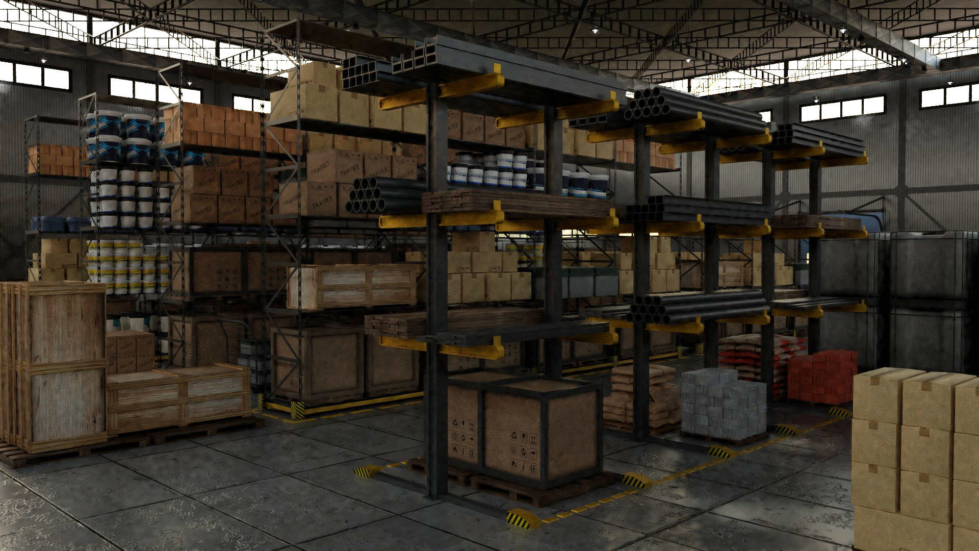 Warehouse 3D model | CGTrader