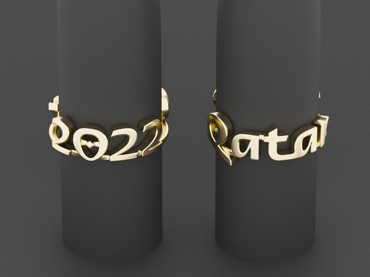 Qatar 2022 Ring 3D model 3D printable | CGTrader