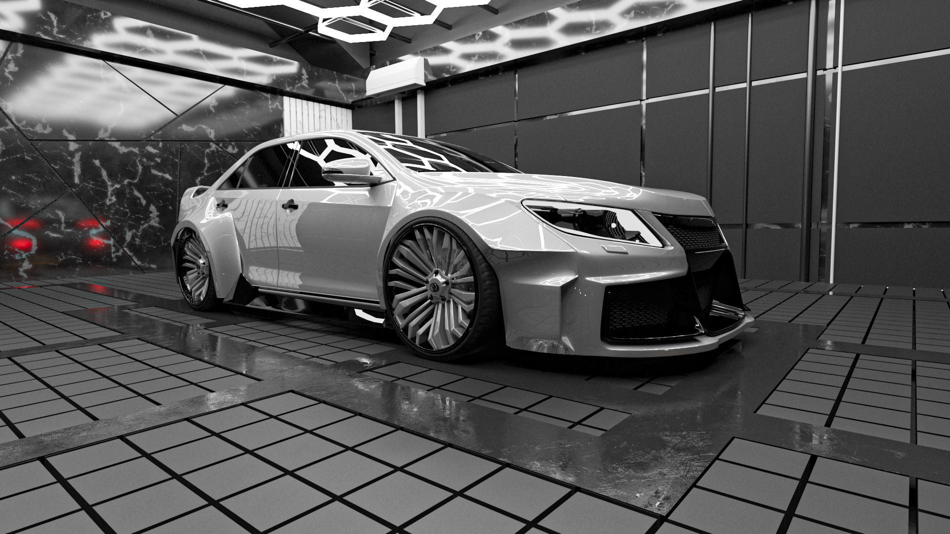 Toyota Camry 2012 tuning by Panch design 3D model | CGTrader