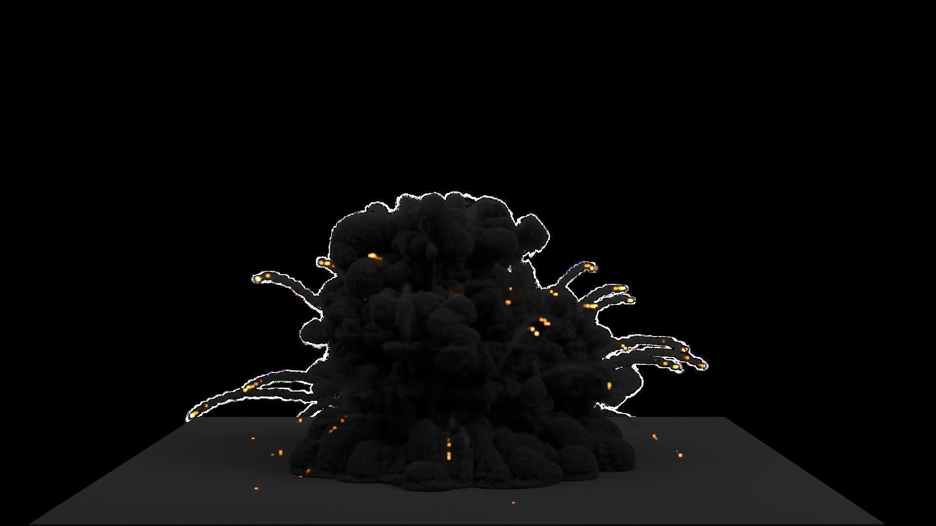 Volumetric Explosion Asset Pack - 5 Simulations 3D model | CGTrader