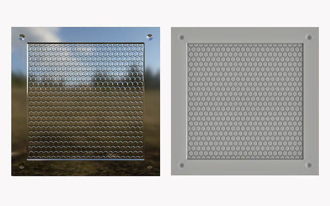 Texture low poly metal grid -modular VR / AR / low-poly | CGTrader