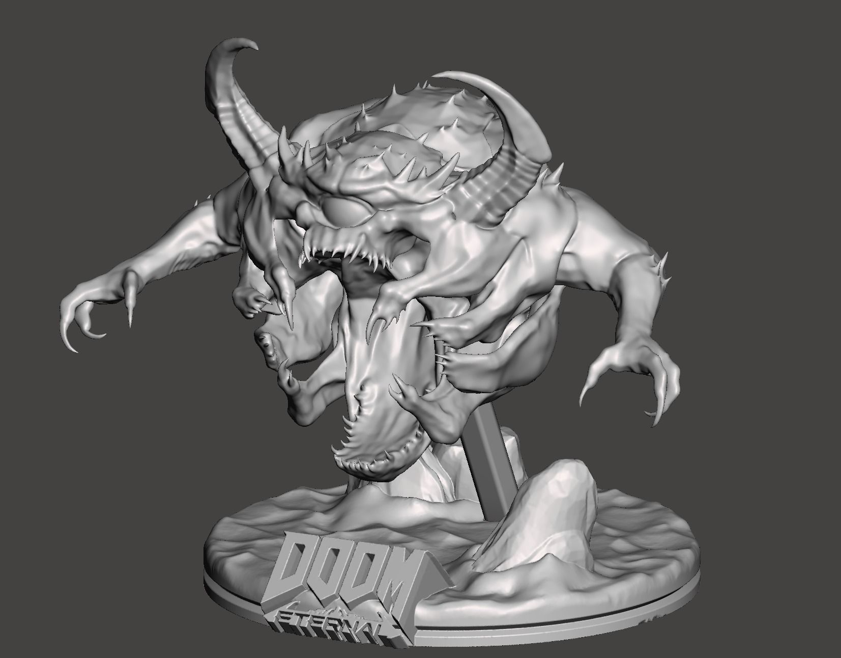 Pain Elemental - Doom Eternal - STL for 3D printing 3D model 3D ...