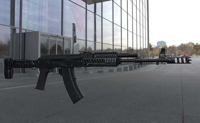 AK model - rifle free VR / AR / low-poly 3D model | CGTrader