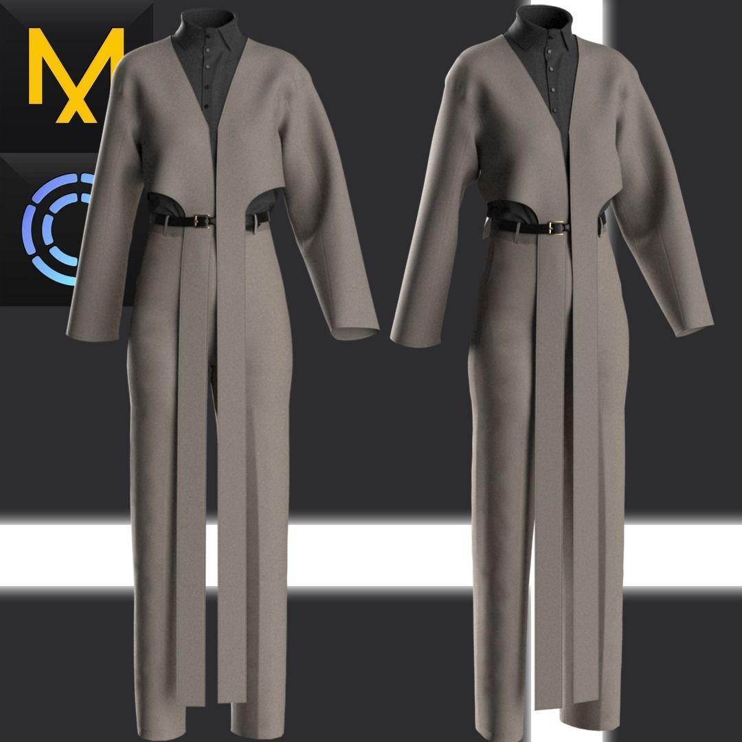 Business Suit Female OBJ mtl FBX ZPRJ 3D model | CGTrader