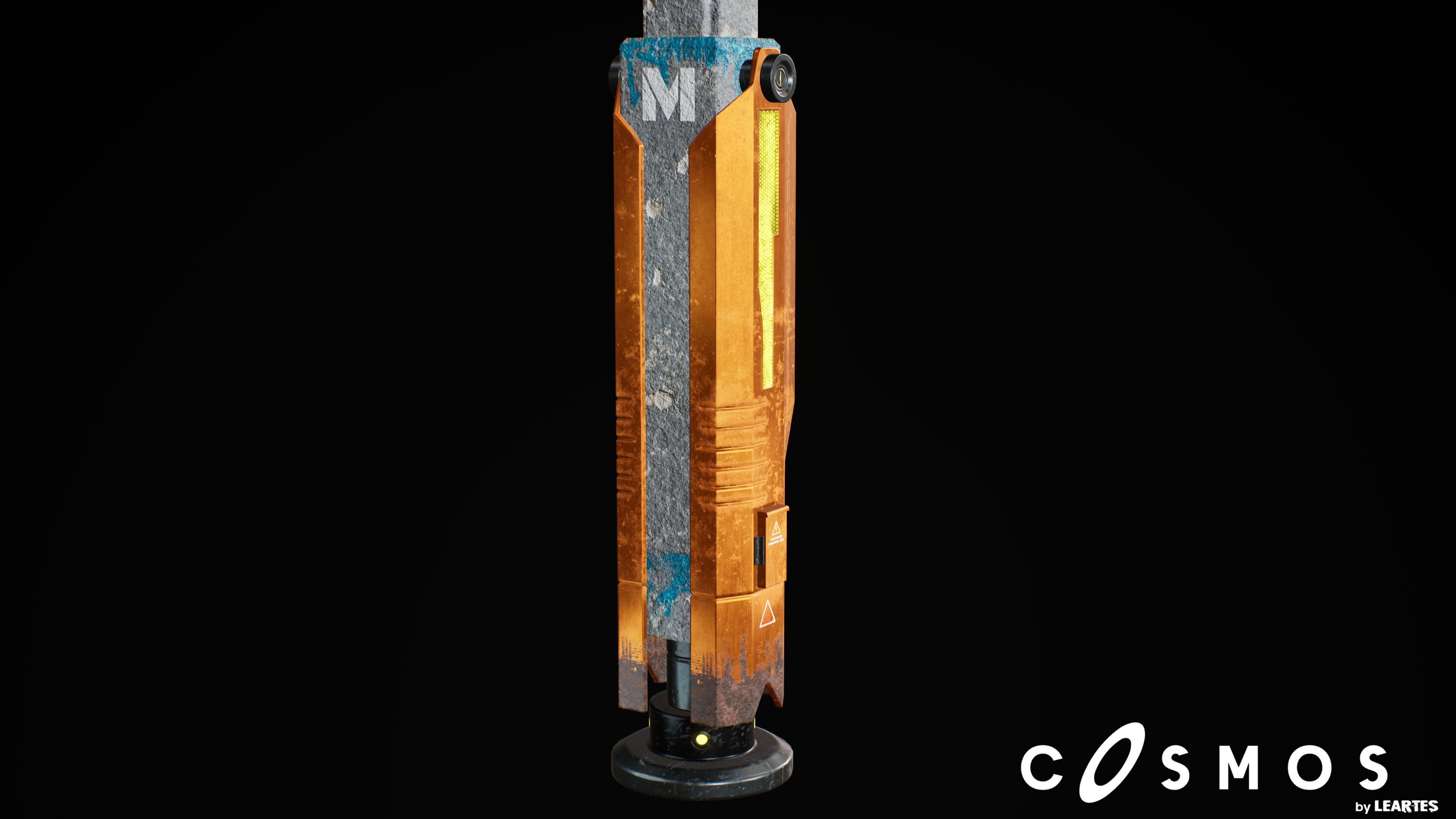 3D model Cyberpunk Highway Light - 1 VR / AR / low-poly | CGTrader