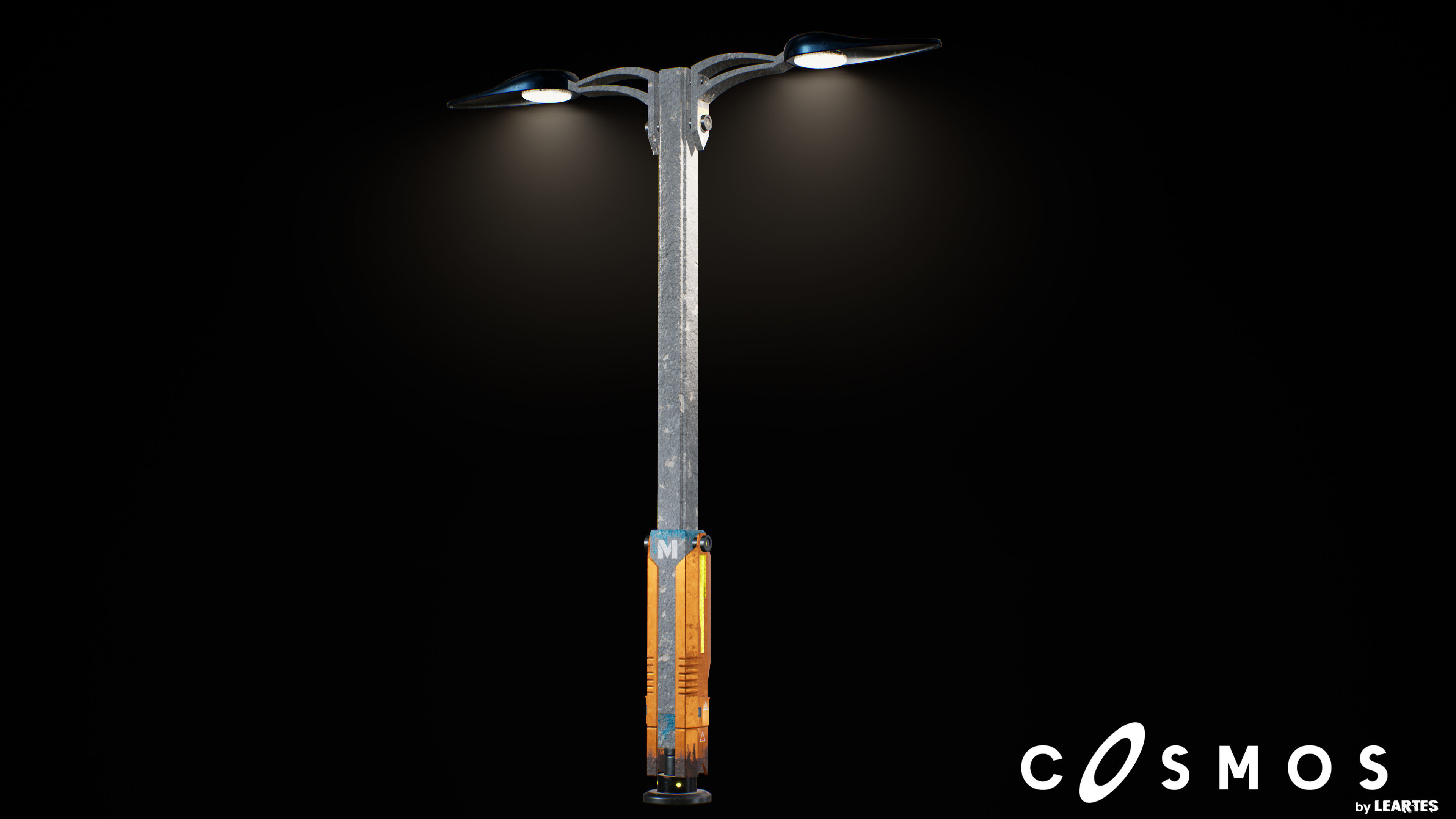 3D model Cyberpunk Highway Light - 1 VR / AR / low-poly | CGTrader