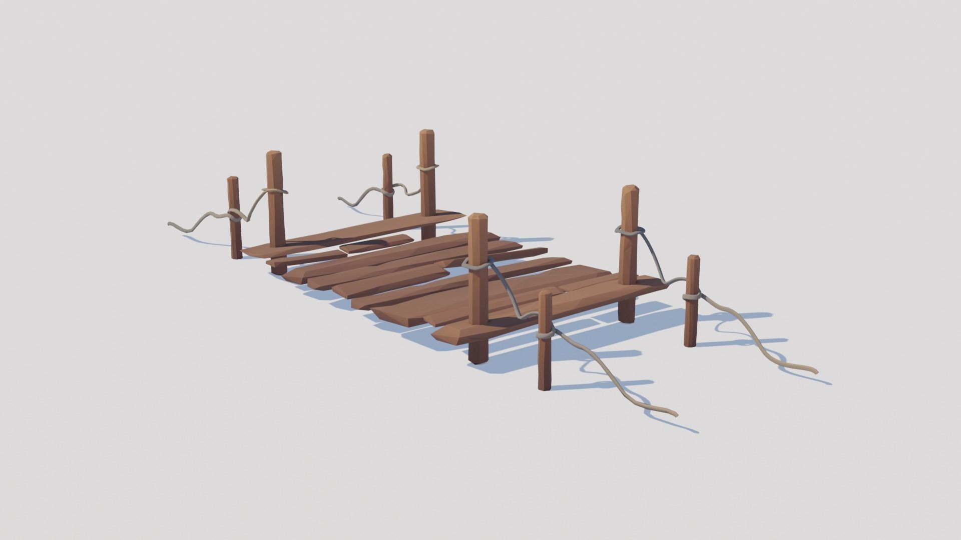 3D model Low Poly Vikings Dock VR / AR / low-poly | CGTrader