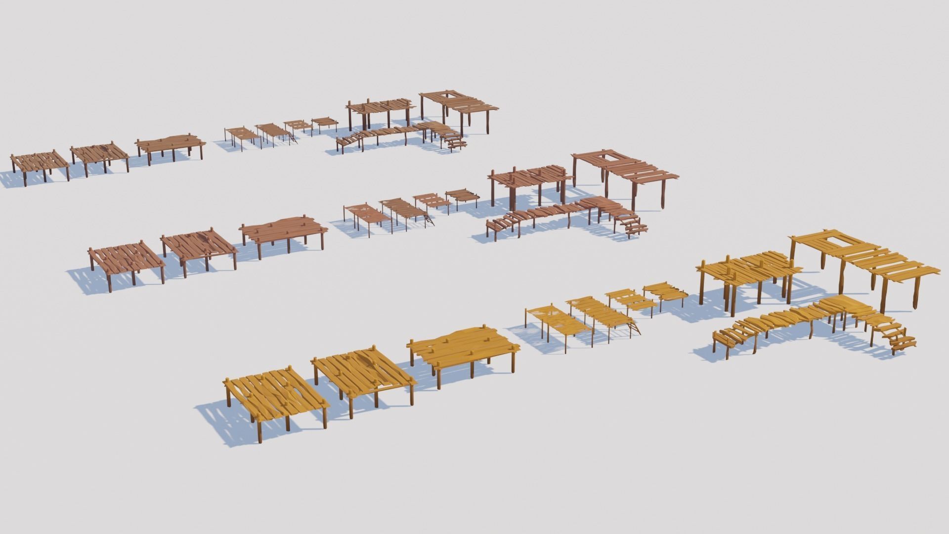 3D model Low Poly Vikings Dock VR / AR / low-poly | CGTrader