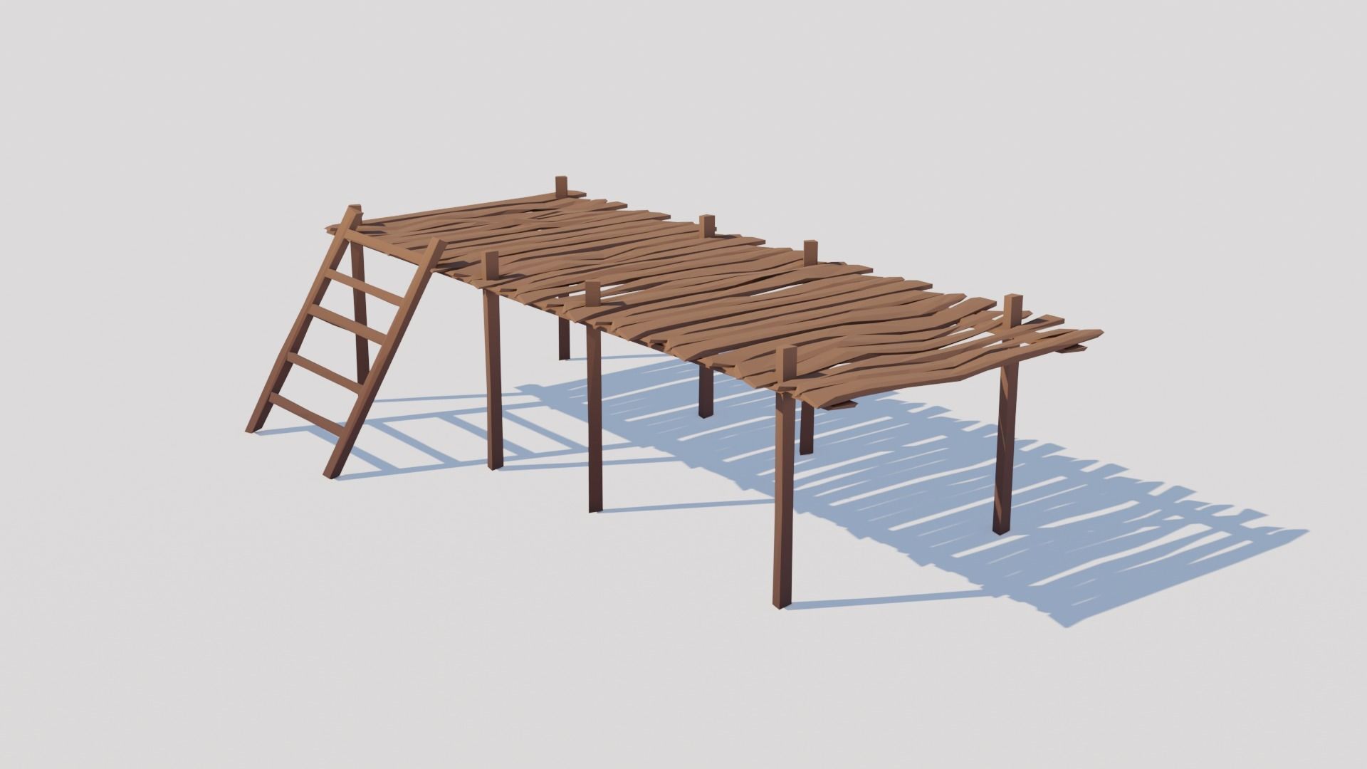 3D model Low Poly Vikings Dock VR / AR / low-poly | CGTrader