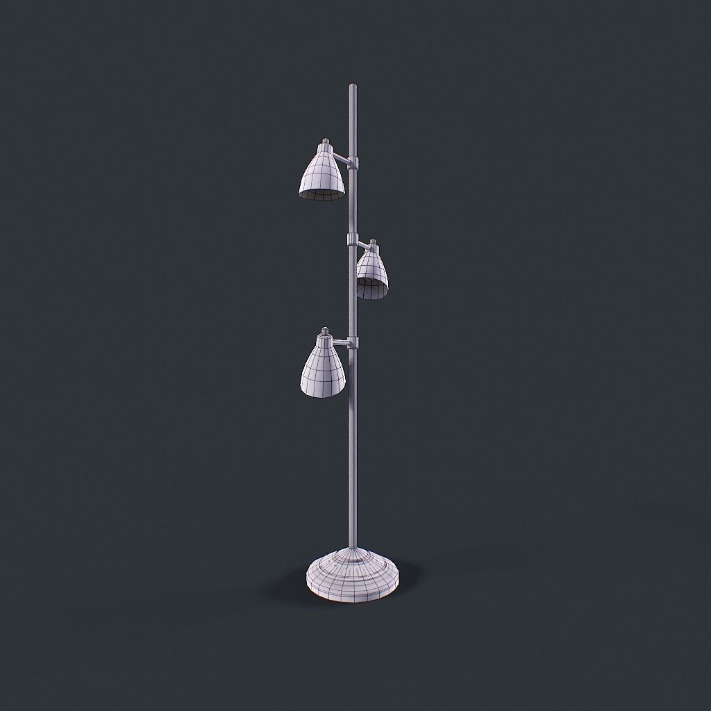 3D model Standing lamp VR / AR / low-poly | CGTrader