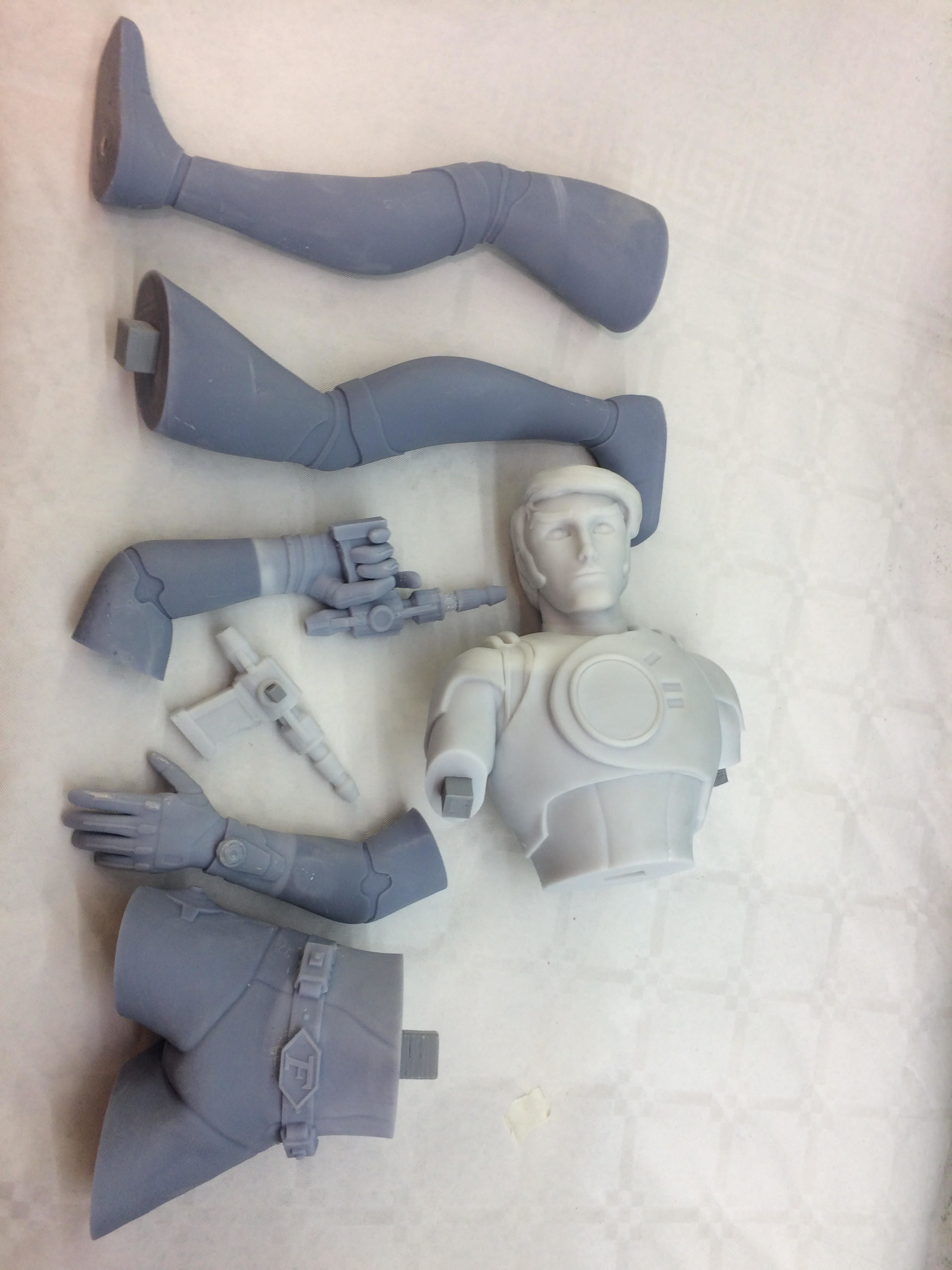 capitaine flam future -stl print3D-high poly model 3D model 3D ...