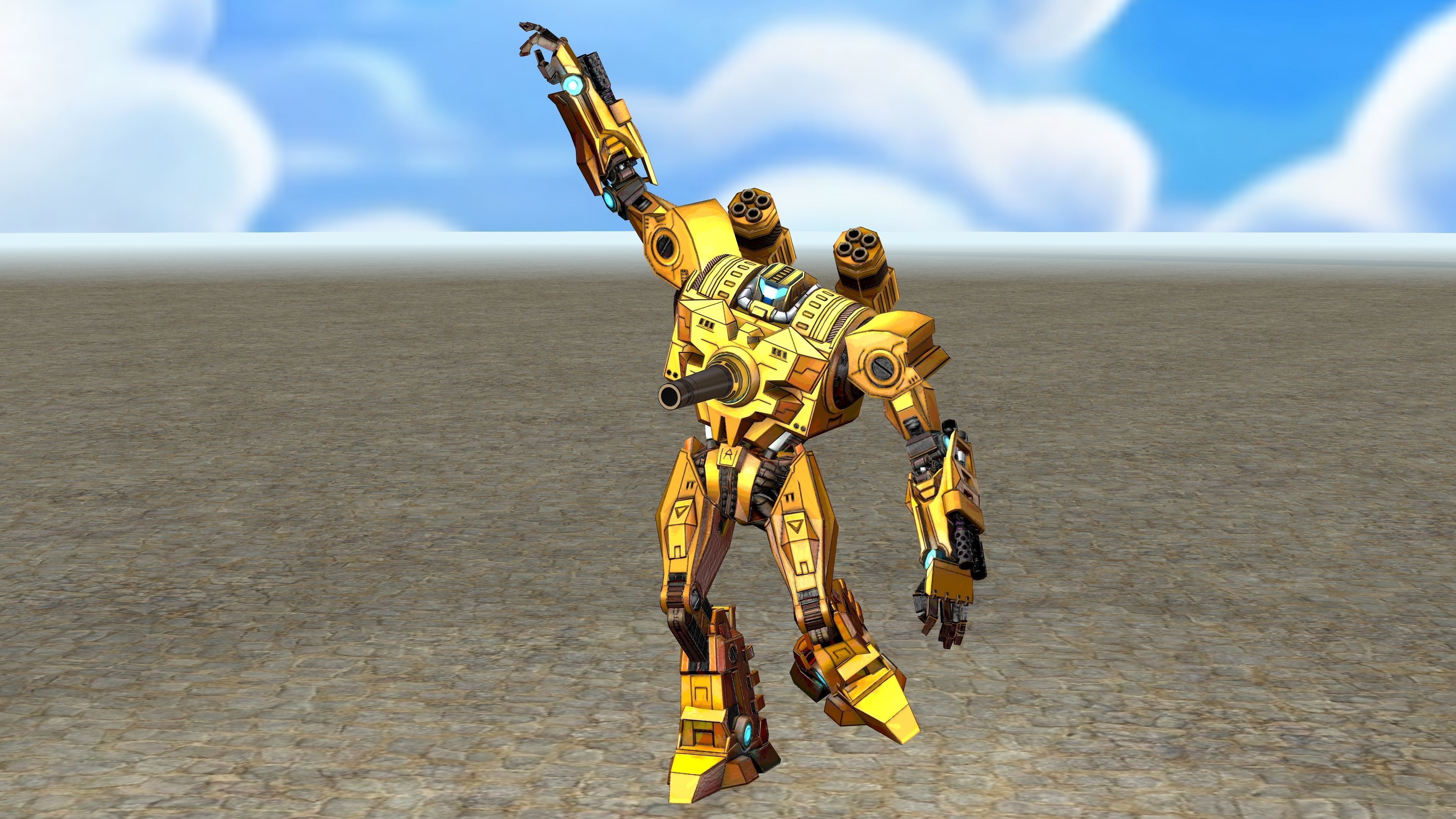 BATTLE ROBOT with Animation 3D model animated rigged | CGTrader