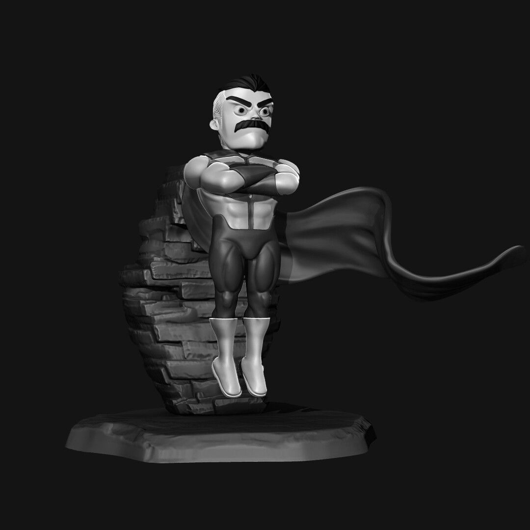 Omniman STL 3D model 3D printable | CGTrader