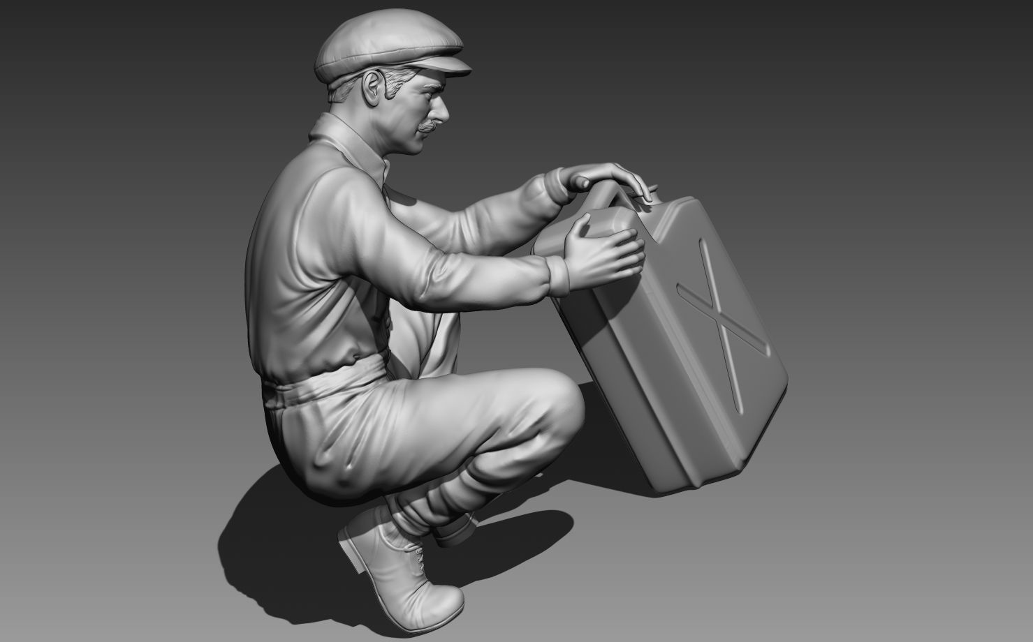 CAR MECHANIC VINTAGE 3D model 3D printable | CGTrader