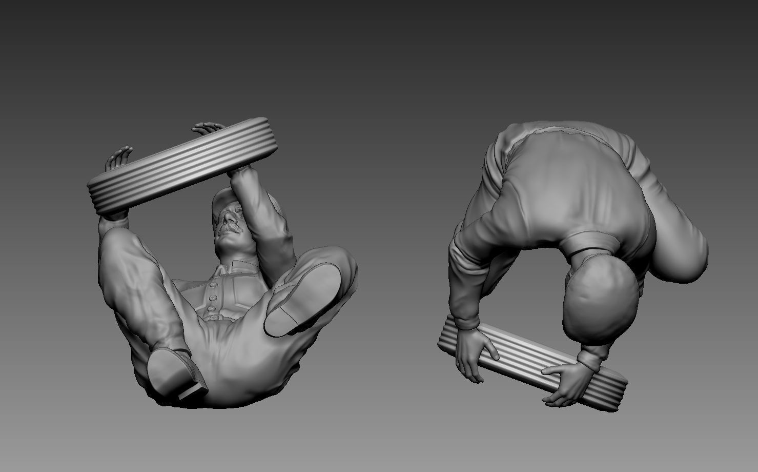 CAR MECHANIC VINTAGE 3D model 3D printable | CGTrader