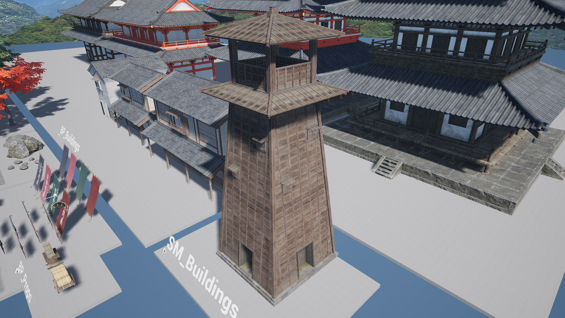 Old Japanese Town 3D model | CGTrader