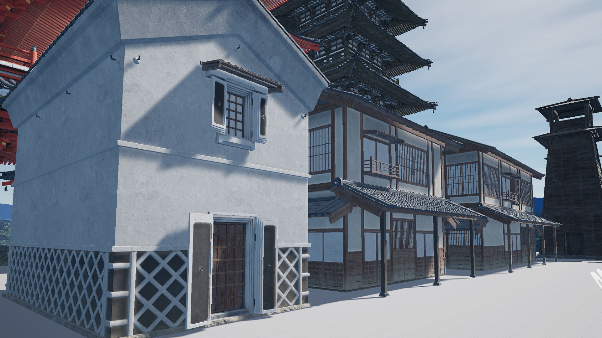 Old Japanese Town 3D model | CGTrader