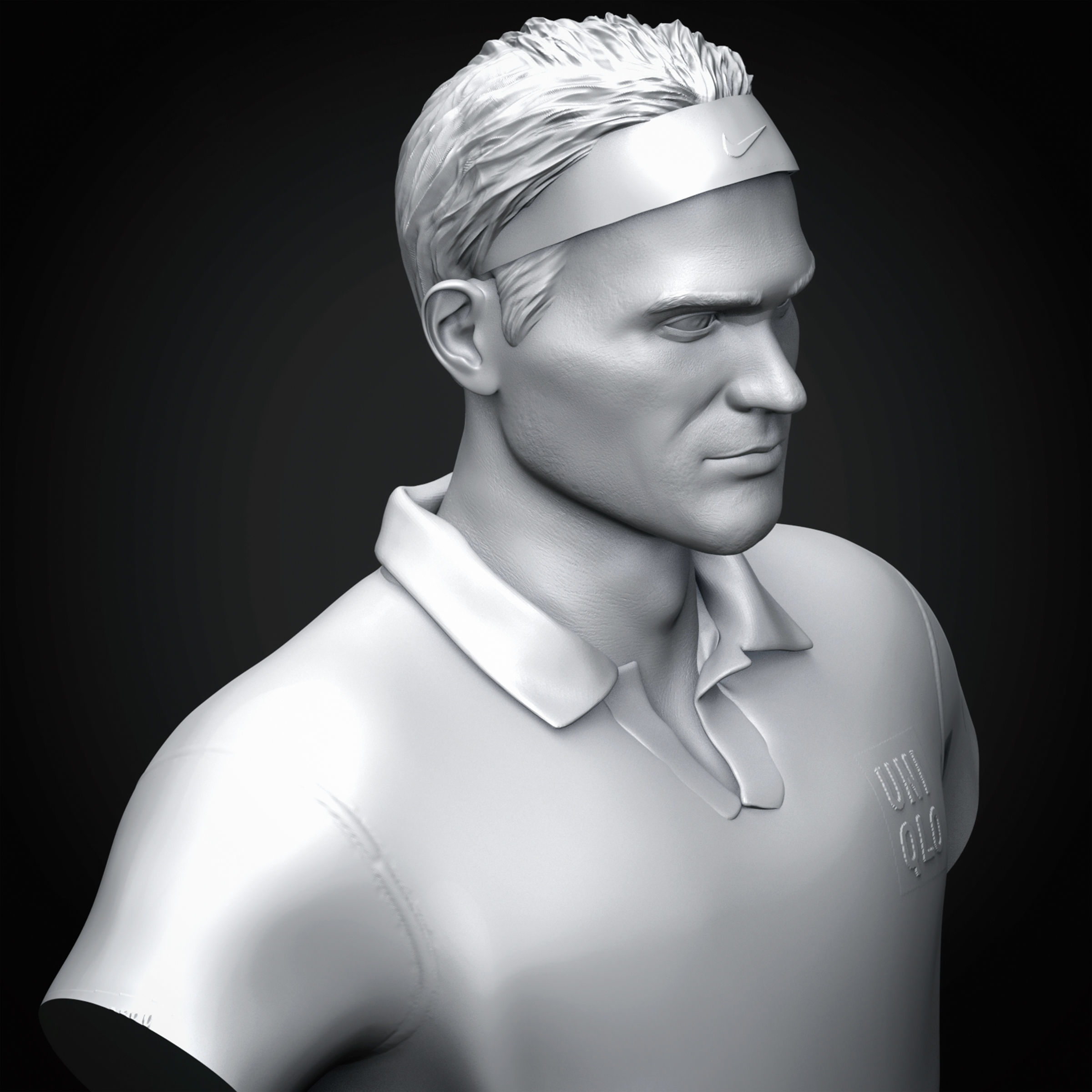 Roger Federer 3D Printable 3D model 3D printable | CGTrader