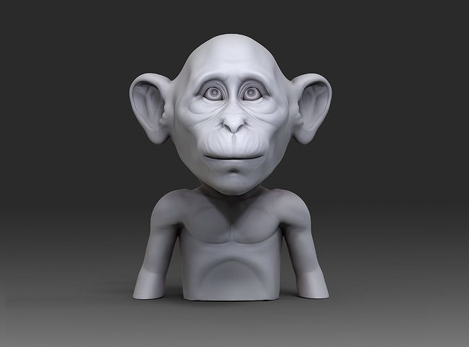 Putin Baby Monkey 3D model 3D printable | CGTrader