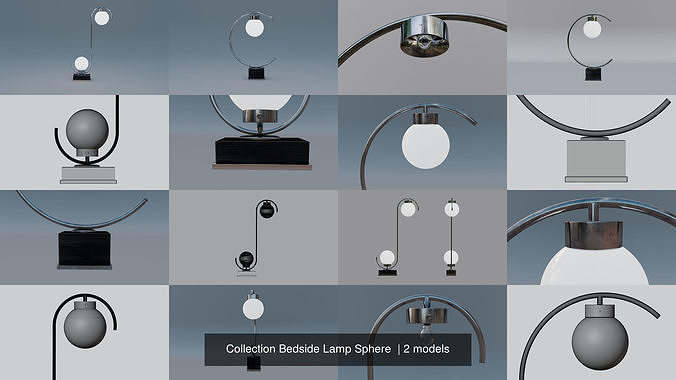 Collection Bedside Lamp Sphere | CGTrader